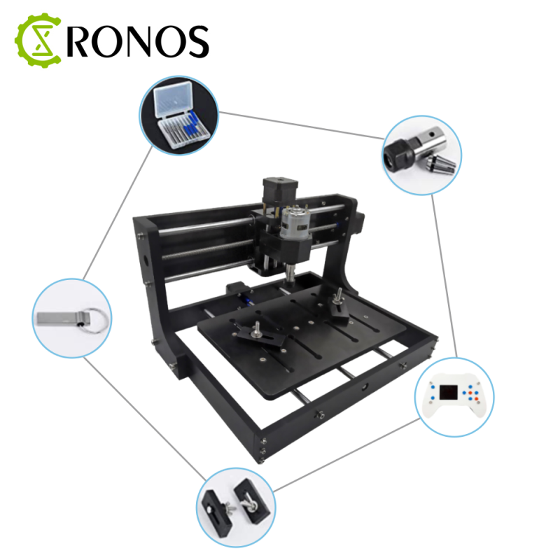 MINI fraiseuse 3020 300 x 200 x 40 mm+ Graveur Laser 15W/ 30w /40W