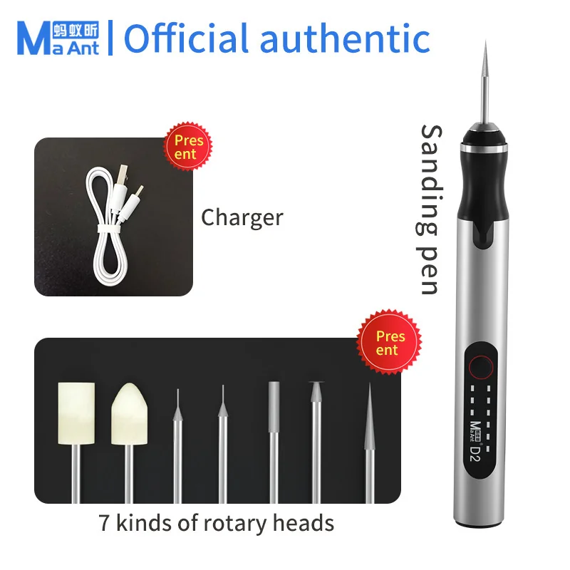 MaAnt D2 Intelligent Charging Grinding Pen Polishing Grinding Tools Set Grinder Engraving Pen ...
