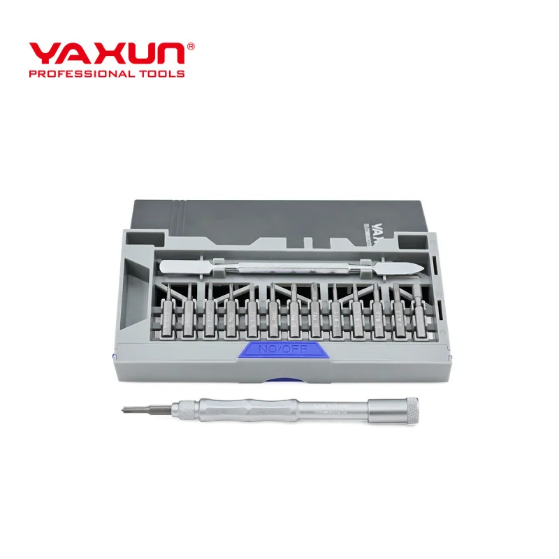 Kit Tournevis de Précision YAXUN YX-6313 - Ensemble Complet pour Réparation Électronique