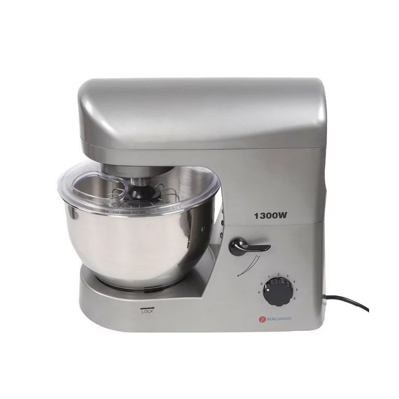 Bergmann Robot Pétrin - 5 L - 1300W - BSM1 - Gris