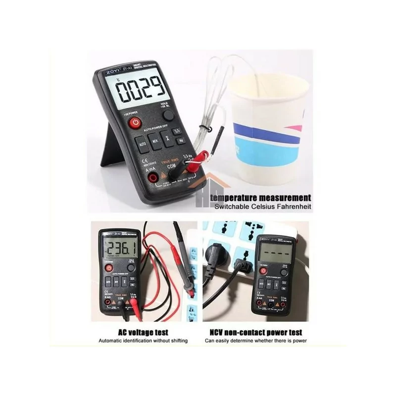 MINI Multimeter ZOYI ZT-A2 6000 counts Auto Smart Digital Multimeter